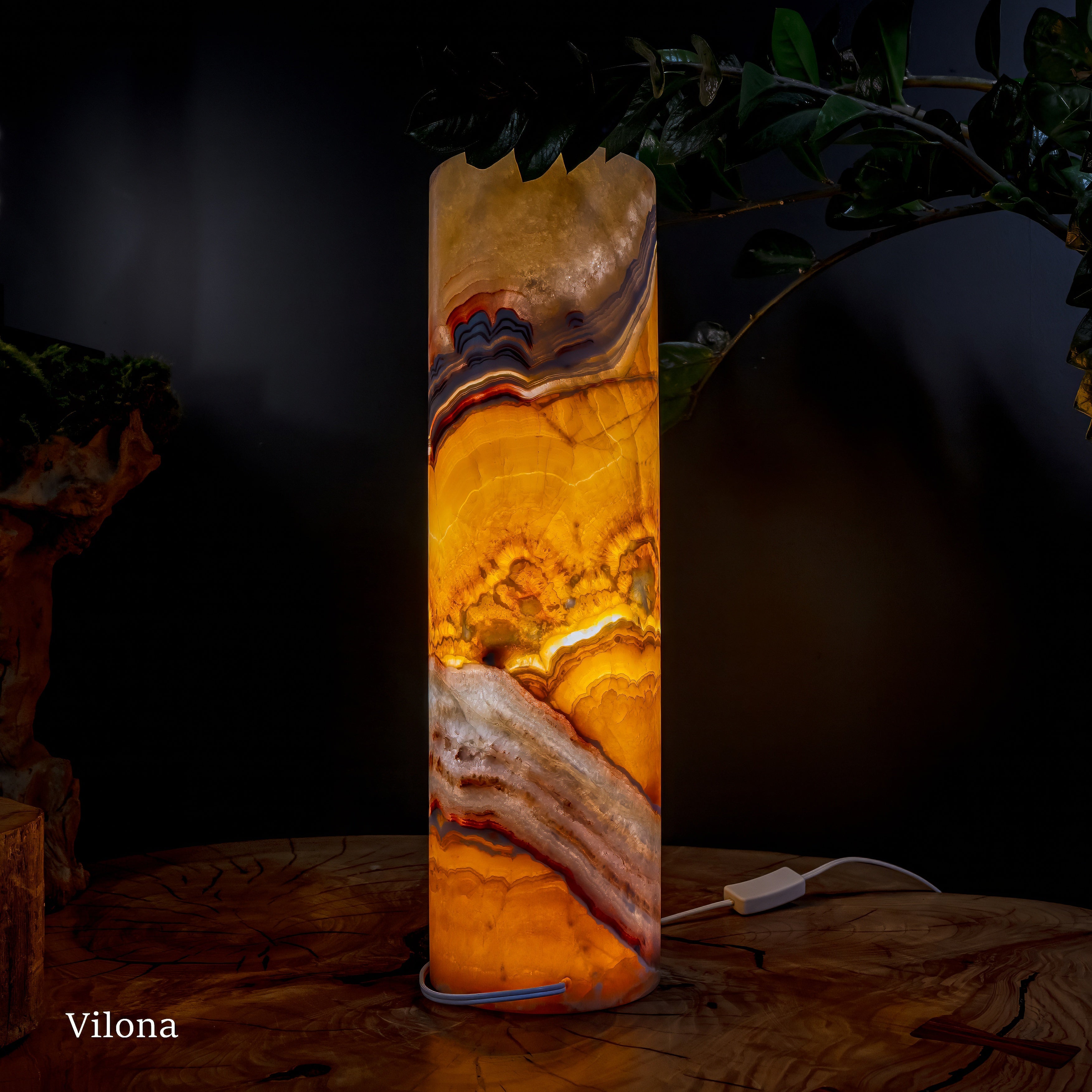 Onyx Table Lamps | Natural Stone Onyx Table Lamp – Vilona Onyx