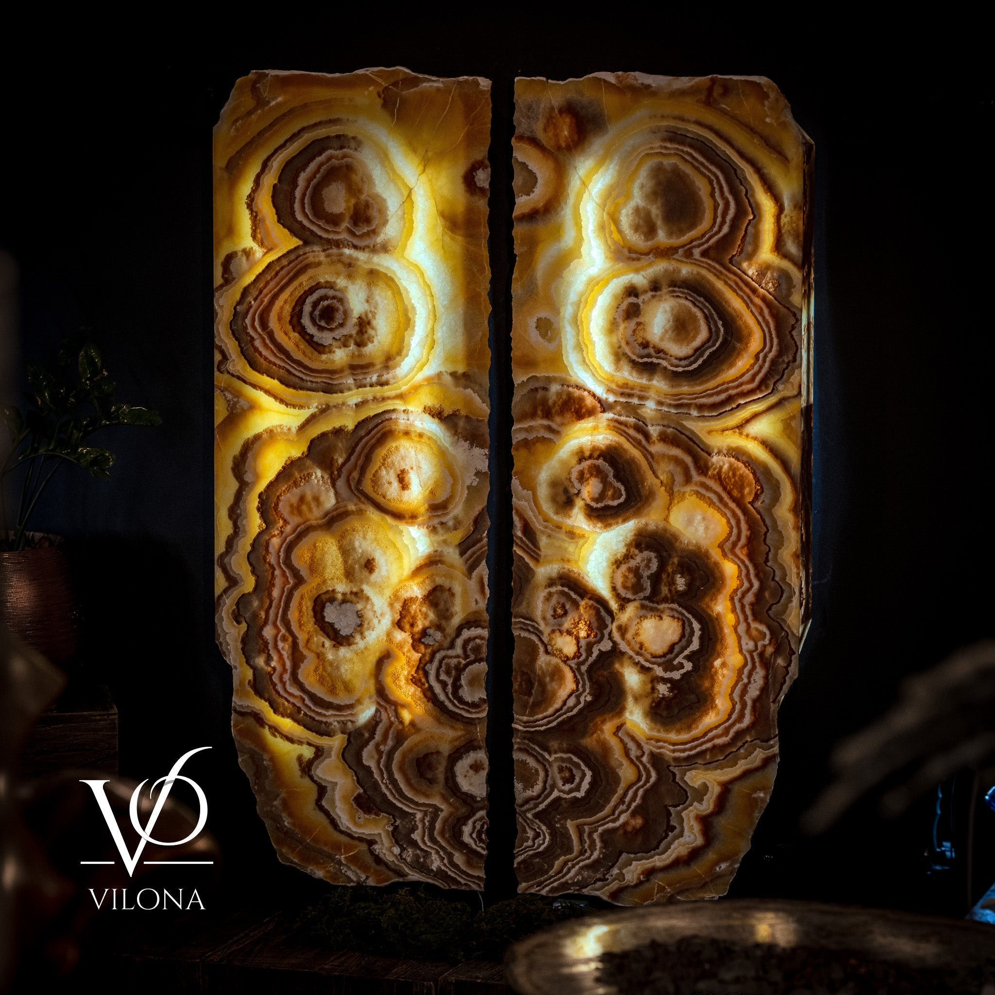 Vilona Onyx - Miami Sunset Onyx Wall Panels (Set#1)