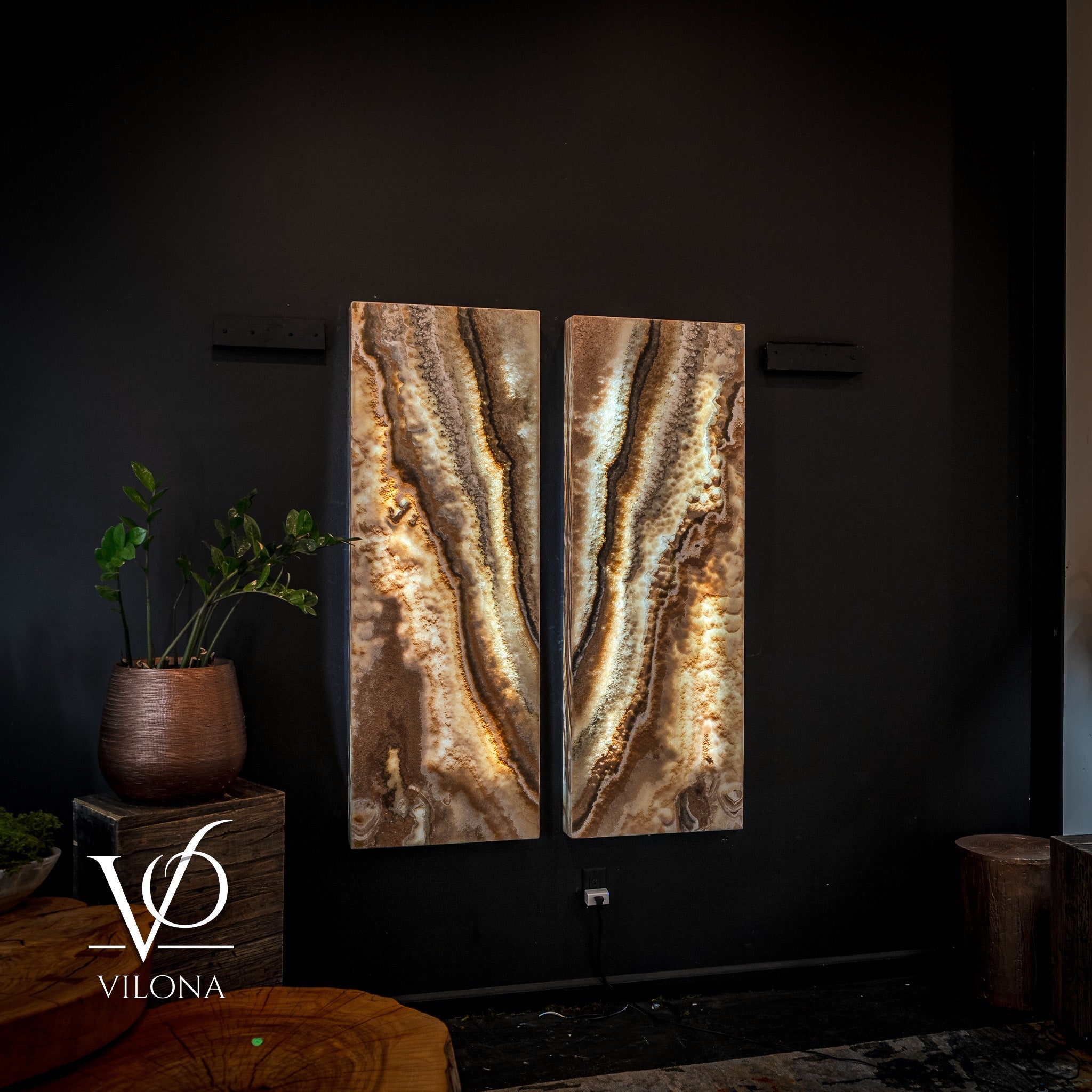 Vilona Onyx - Sahara Onyx Wall Panels (Set #7)